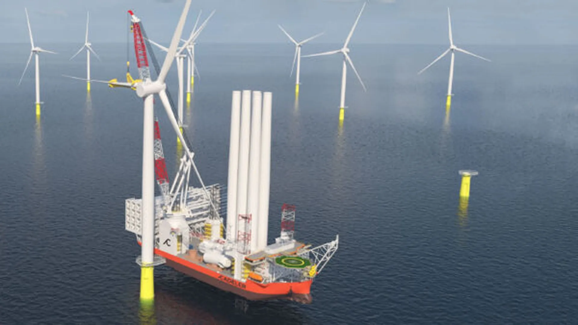 Cadeler recibió el buque de instalación de turbinas eólicas Wind Peak