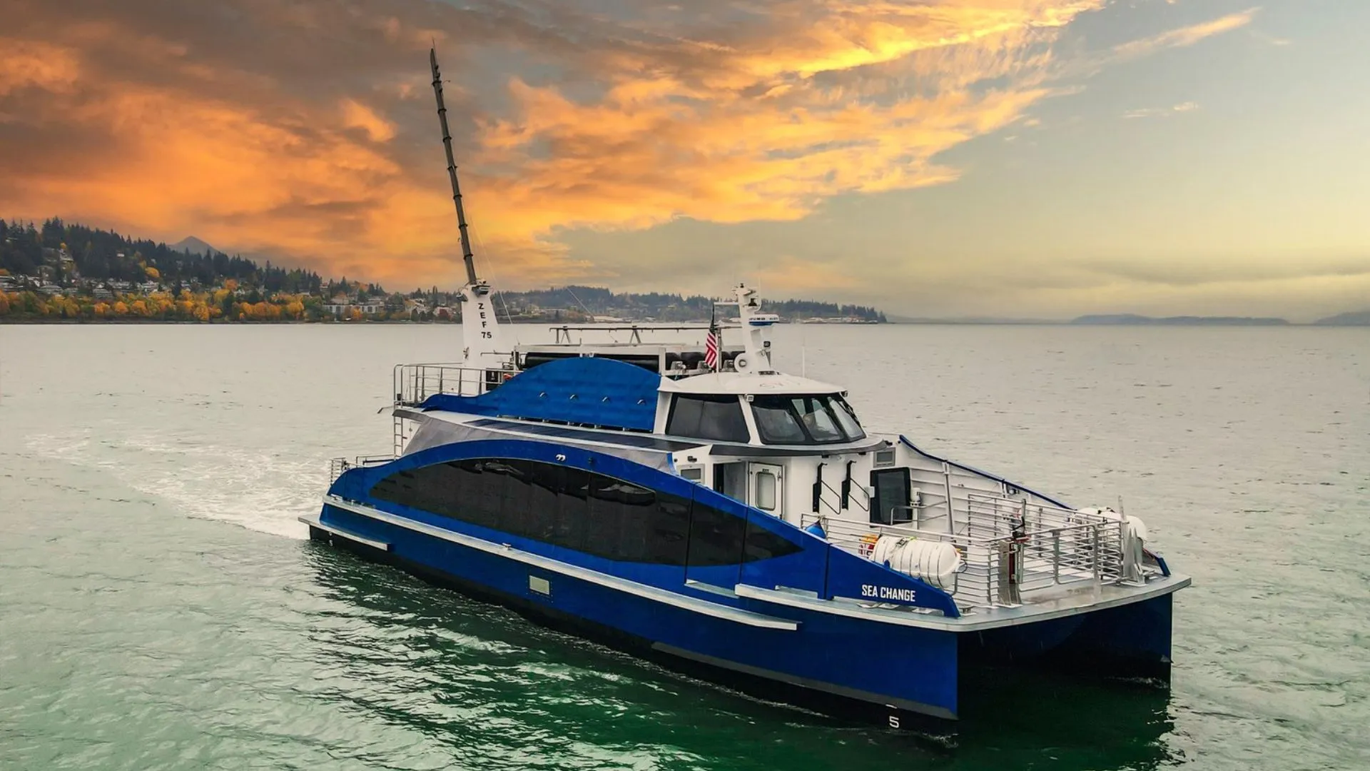 Empresa presenta ferry propulsado por hidrógeno en la Bahía de San ...