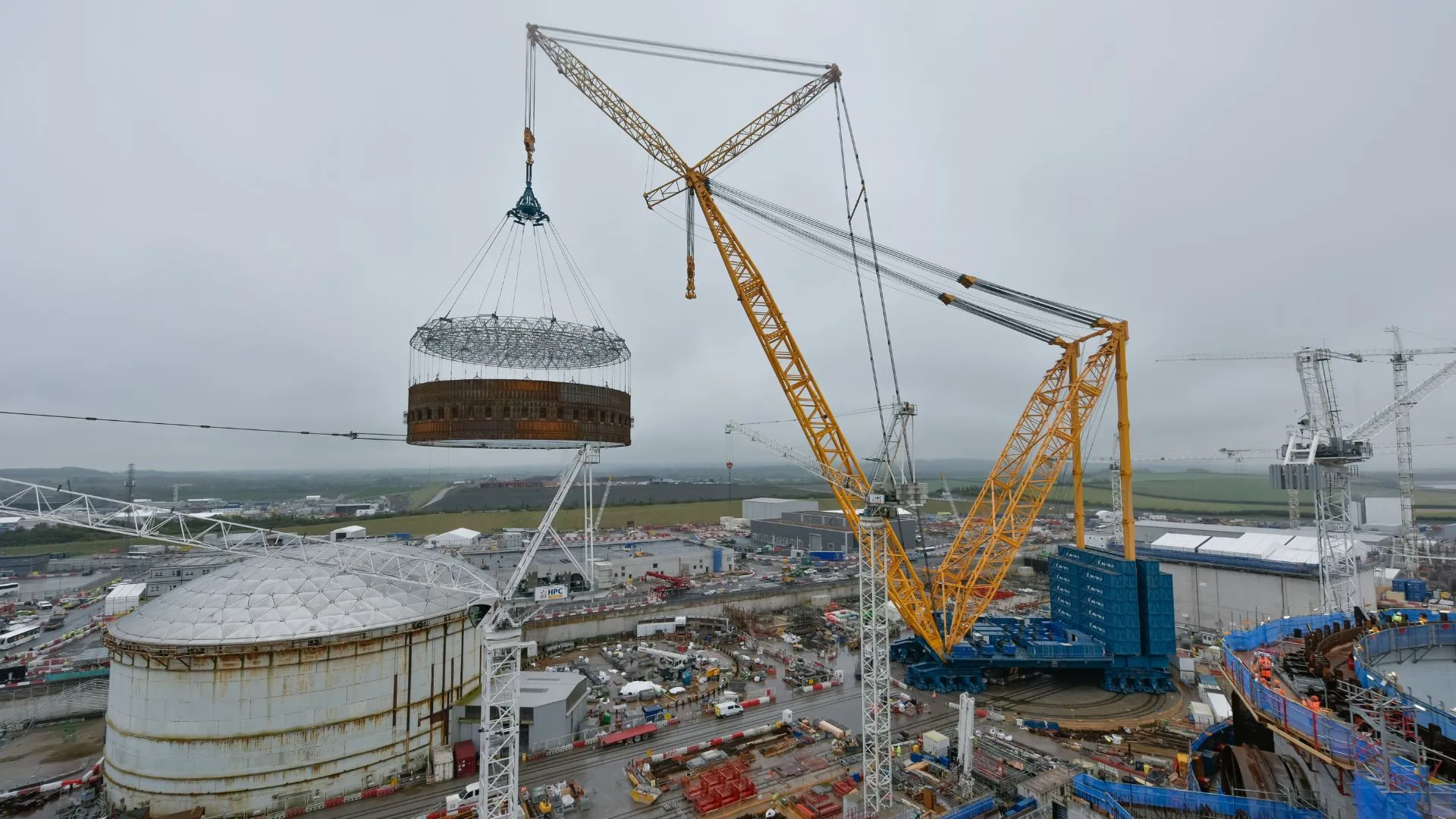 El reactor Hinkley Point C recibe último de anillo de revestimiento