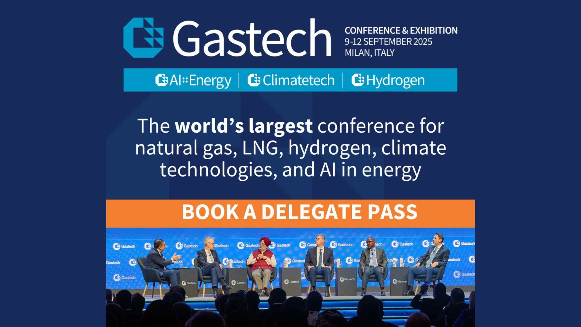 Gastech 2025 reunirá a más de 50.000 líderes en Milán