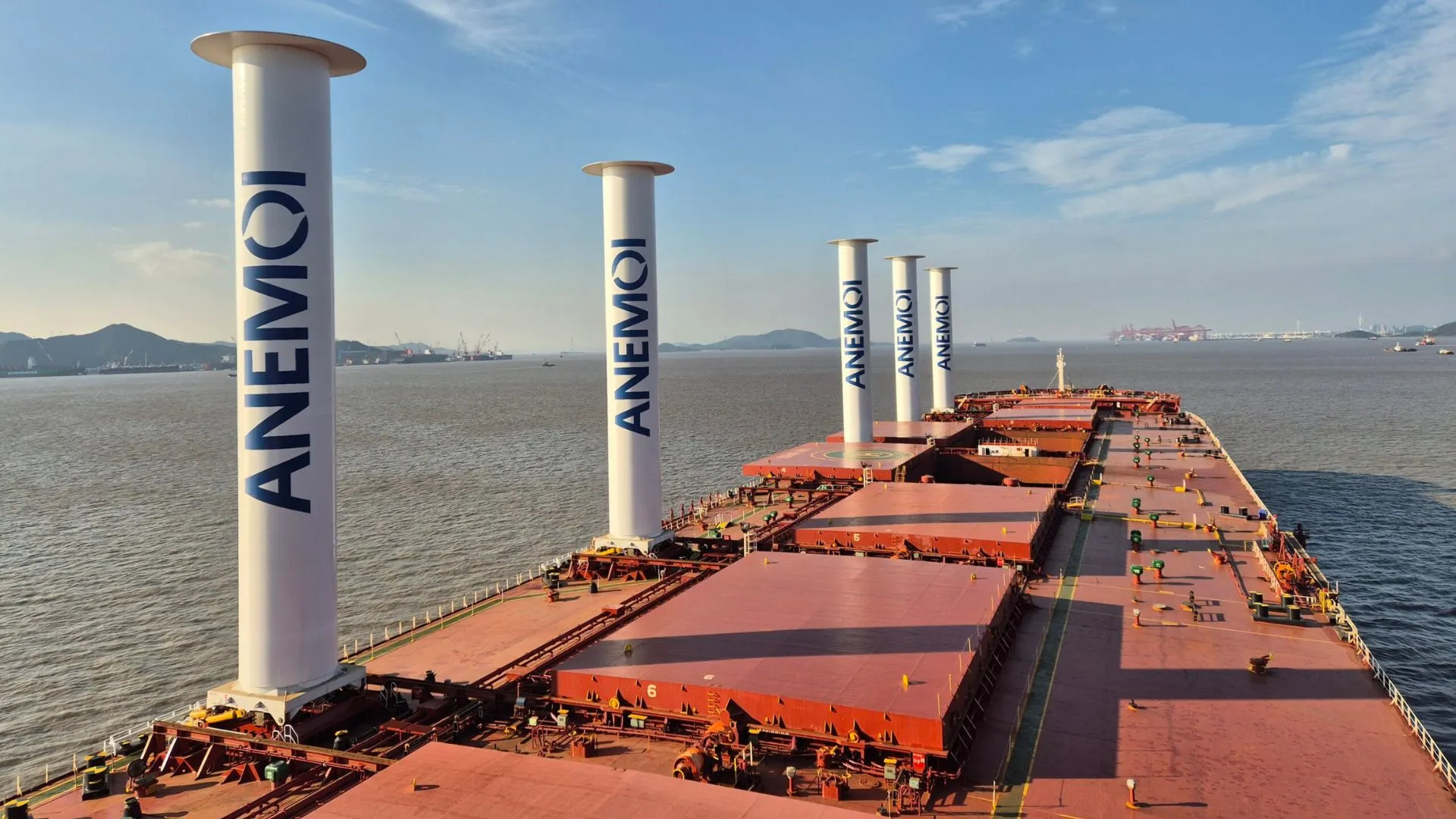 Rotor sails installed on VLOC Sohar Max