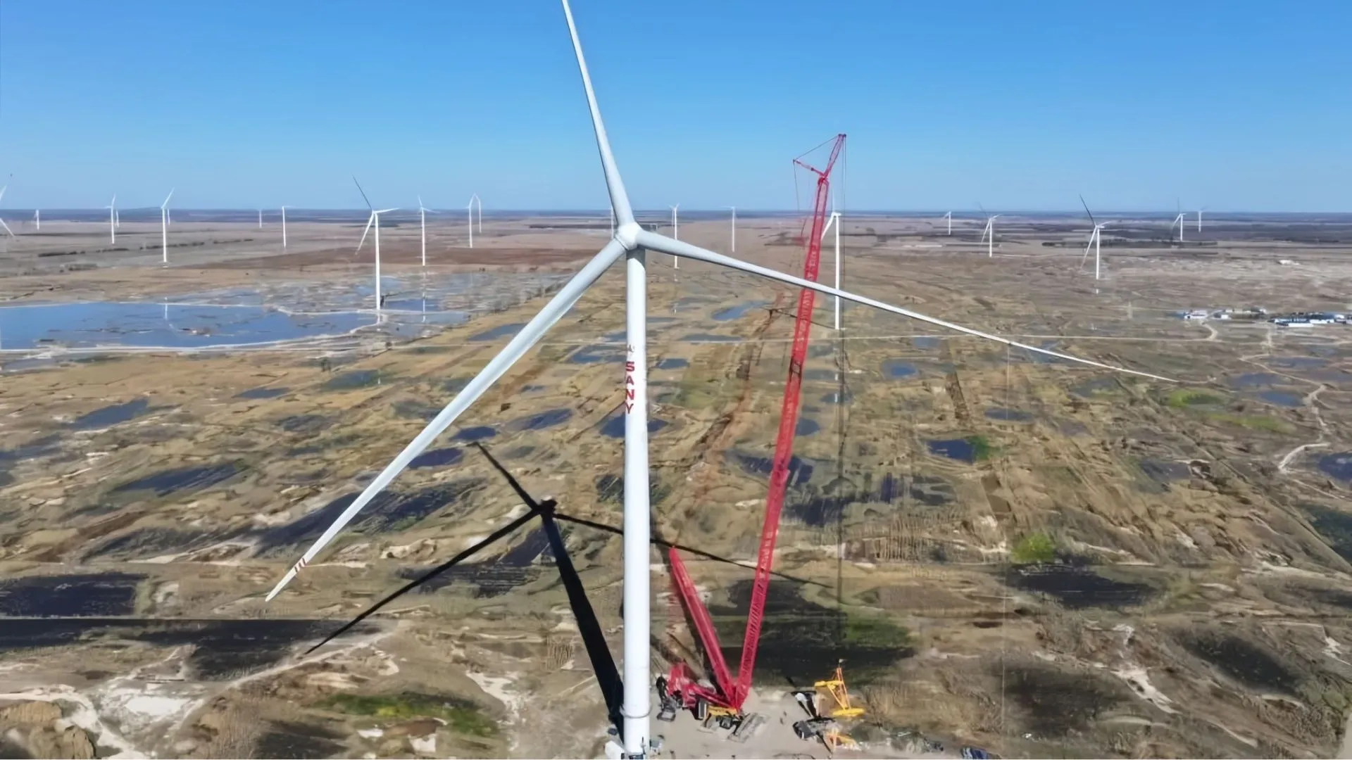 The world's largest onshore wind turbine is underway