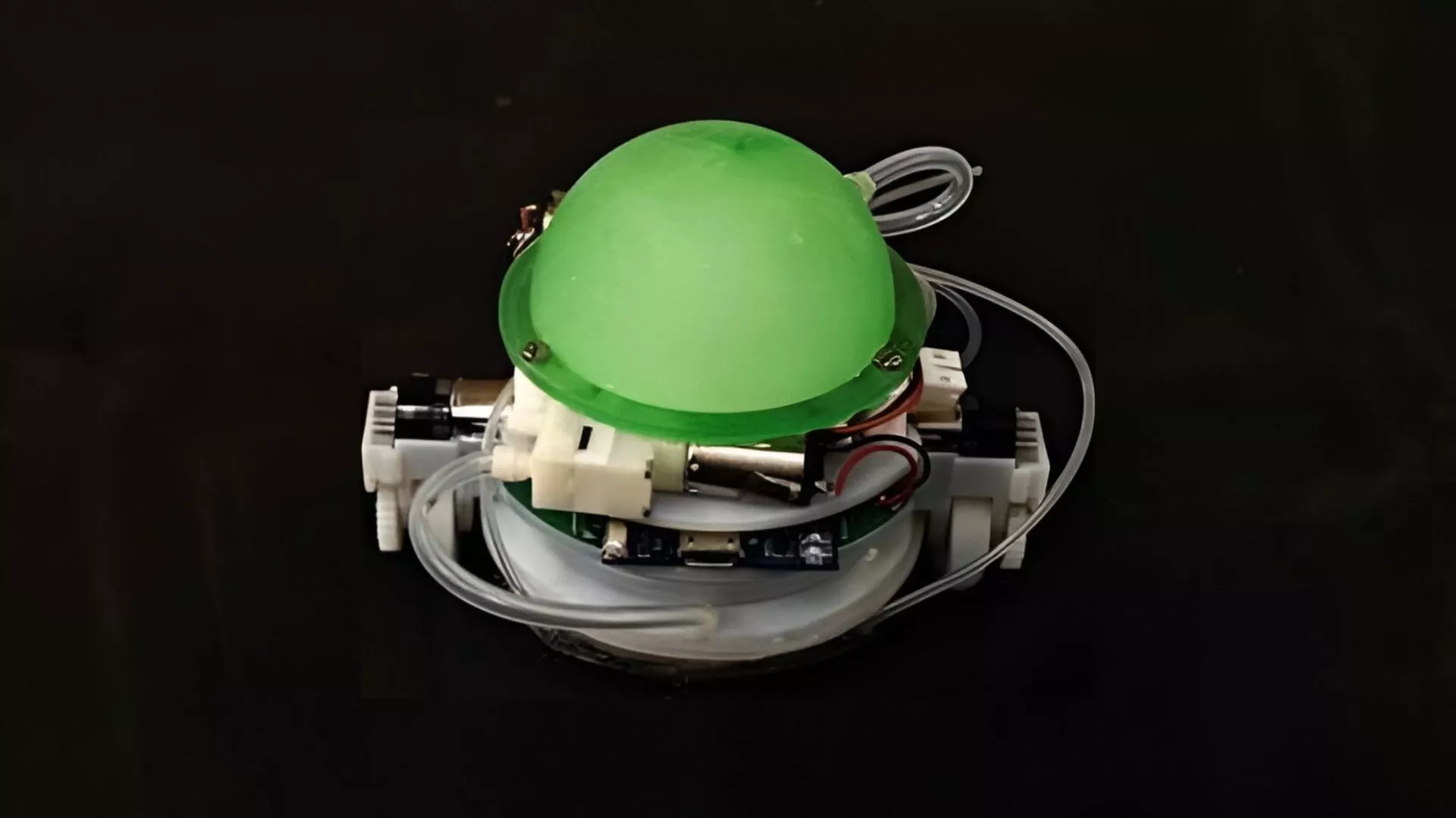 Researchers create snail-like robot that climbs surfaces.