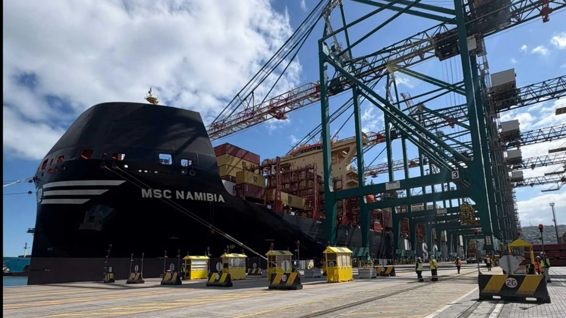 MSC Namibia begins operations with maiden call