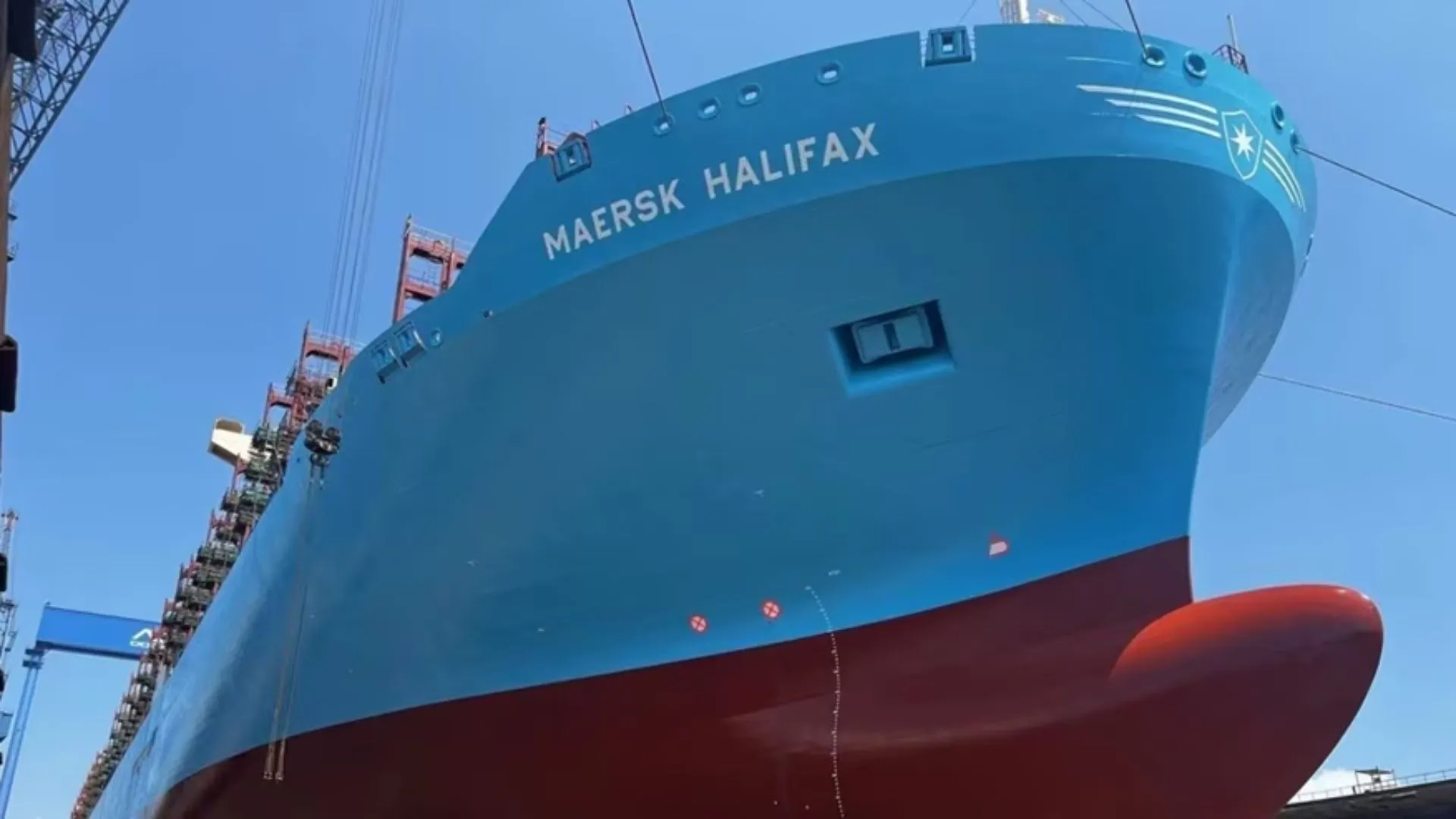 Maersk refurbishes Halifax containership to use methanol