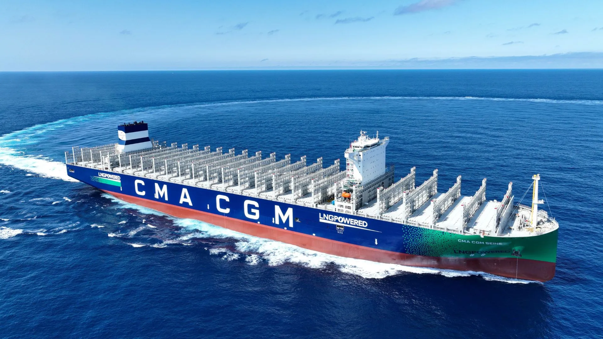 CMA CGM SEINE LNG container ship enters service