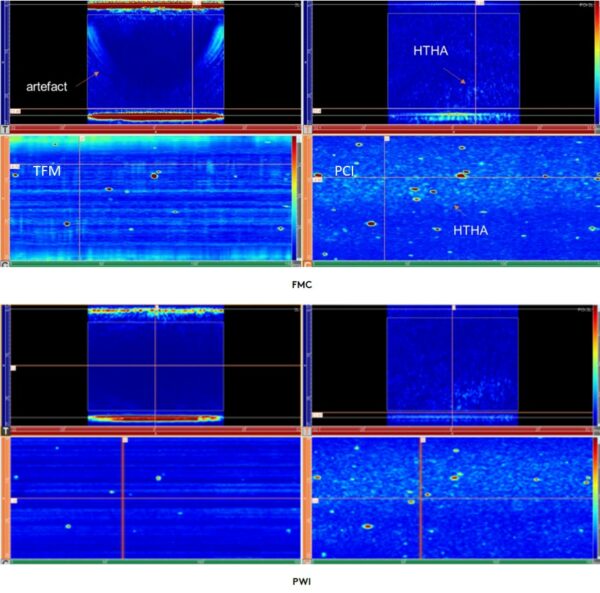 Ultrasound by the Total Focus Method (TFM).