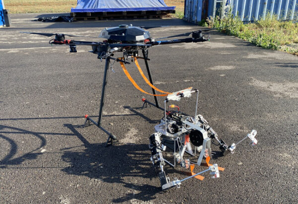 This robot operates on high voltage power lines!