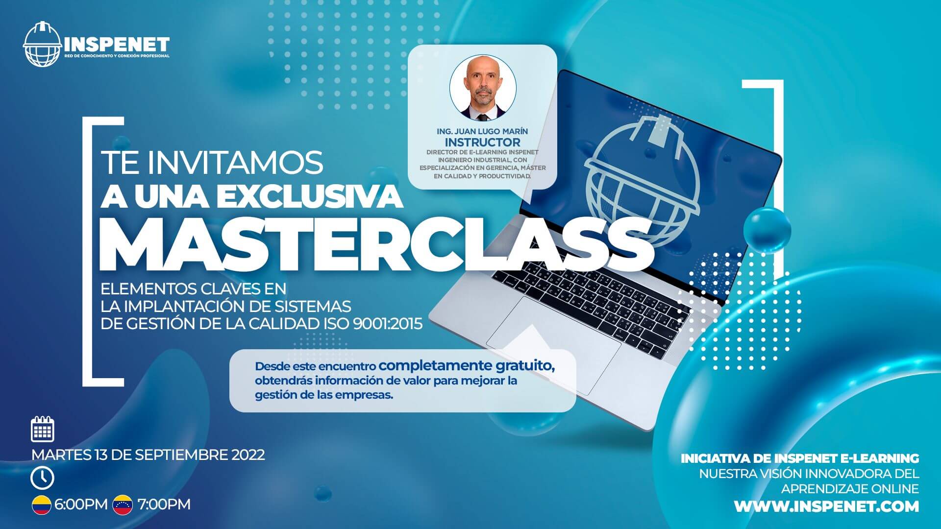 Inspenet te invita a participar en la Master Class gratuita - Inspenet