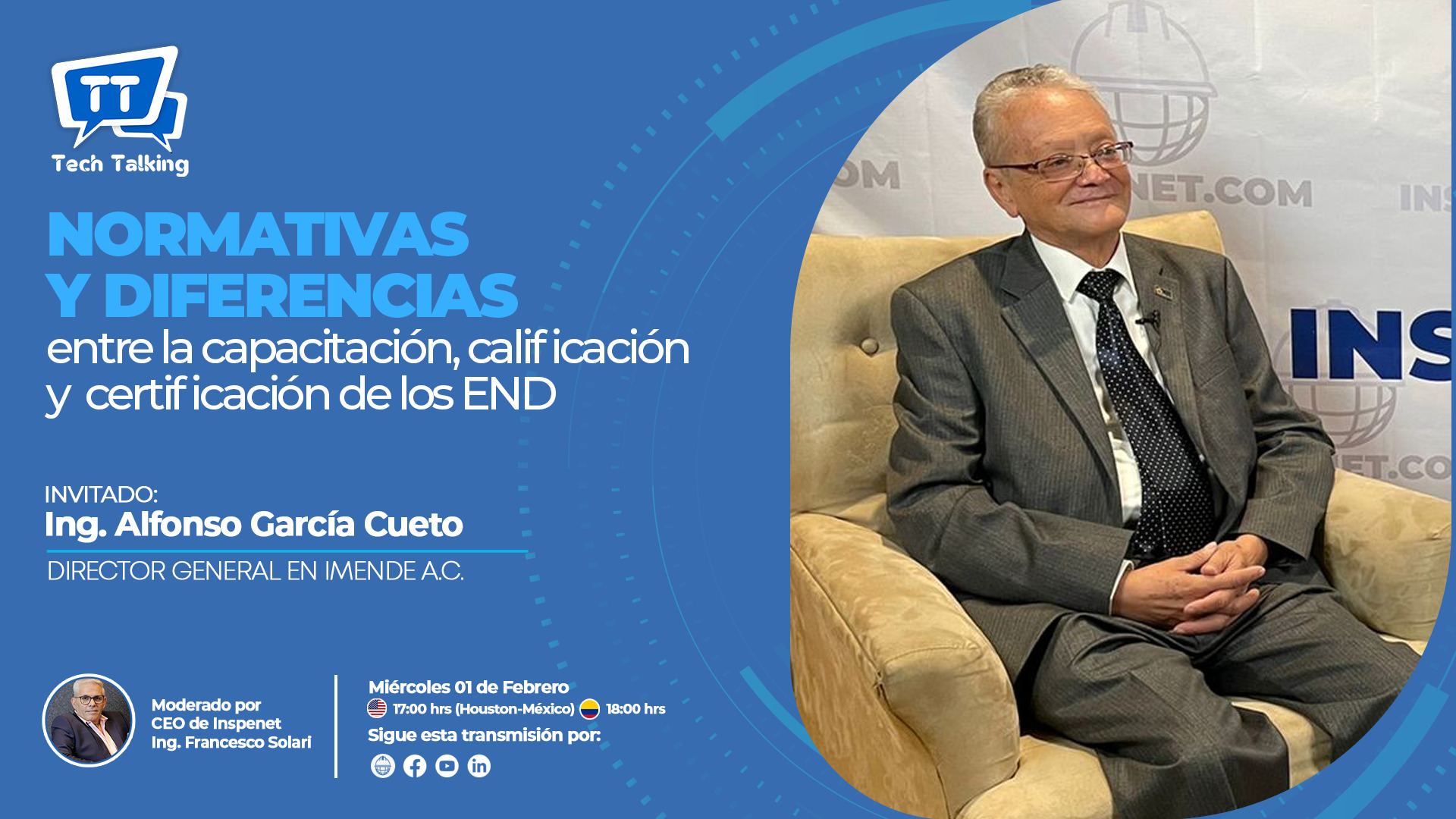 En Tech Talking hablaremos sobre los Ensayos No Destructivos - Inspenet