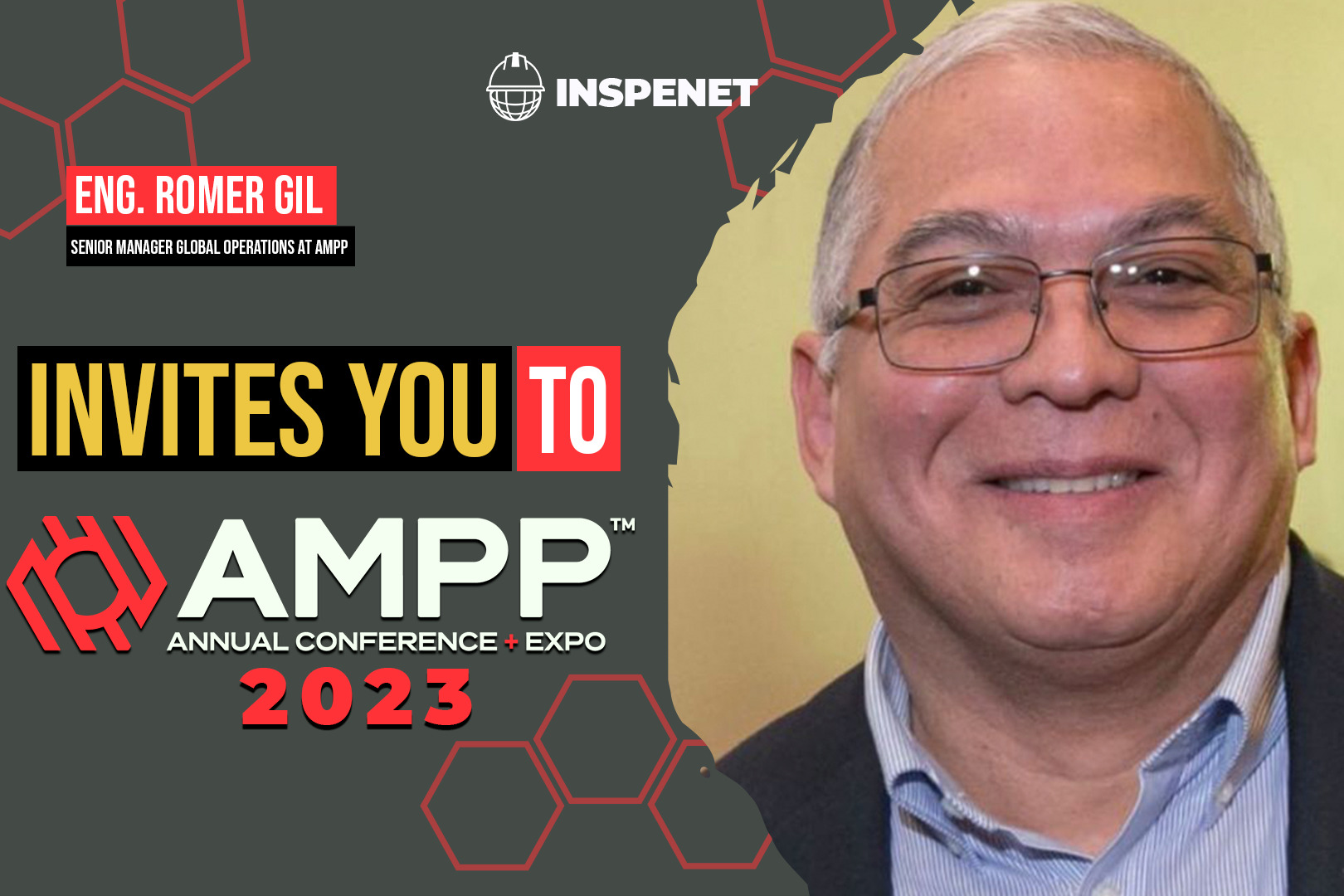 Romer Gil, invites you to the AMPP Annual Conference.