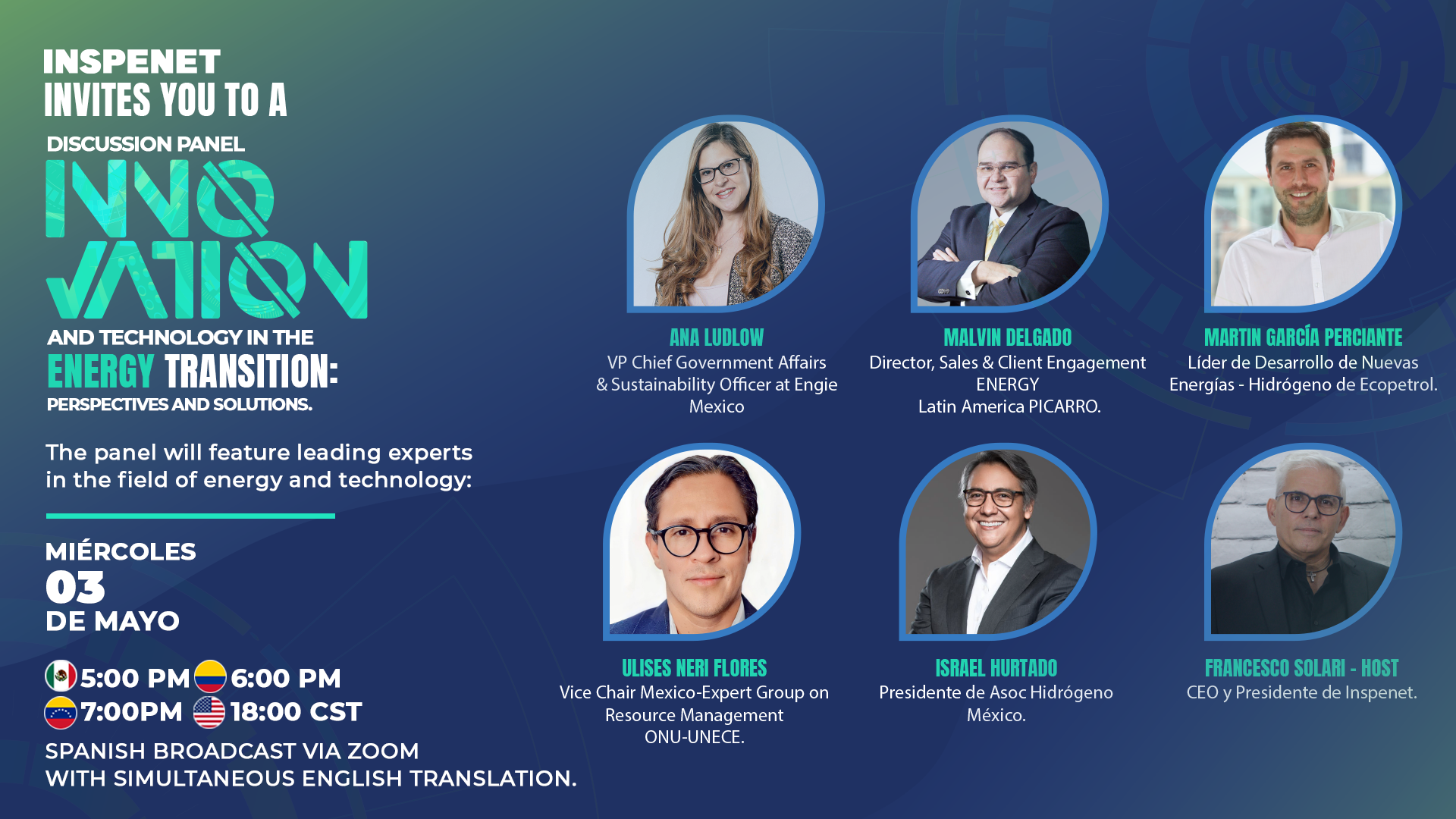 Experts will discuss innovation and energy transition
