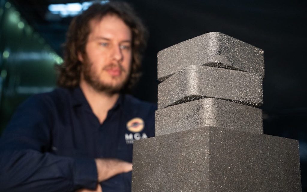 Engineers create bricks that store thermal energy.
